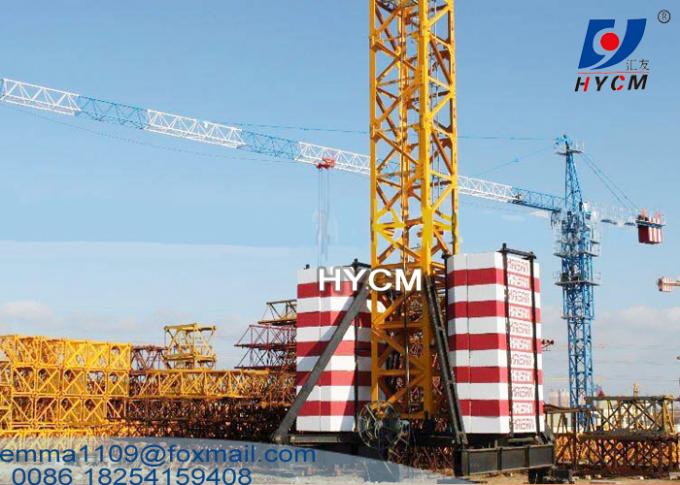6 tons The Travelling Tower Crane Base With Ballast Type Foundation