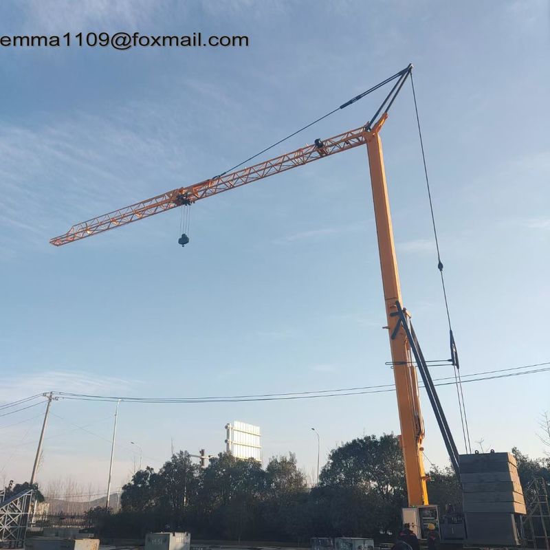 2527 Fast Self Erecting Tower Crane Automatic Crane 2 tons Capacity ...