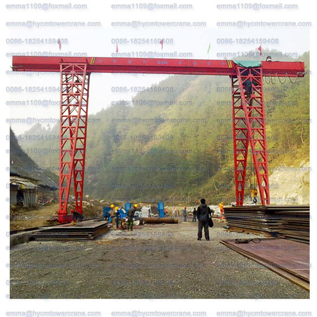 MH Type Single Girder Gantry Crane Top Girder Box Leg Truss Type