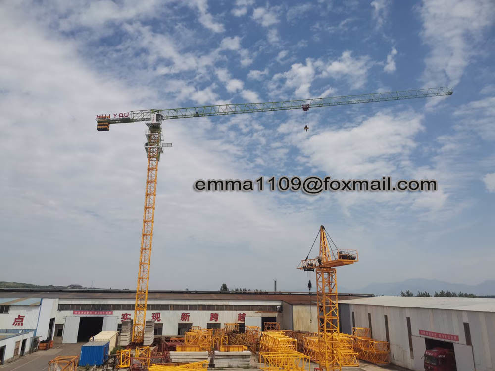 8tons Load Flat Top Tower Crane 40m High L46A1 Potain Mast Section ...