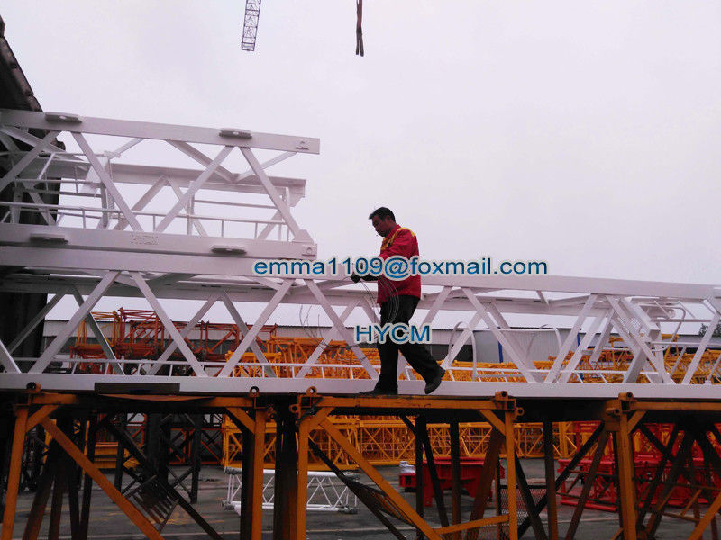 D63-2520 25M Jib Boom Luffing Tower Crane 1.2*3m Mast Section 6t