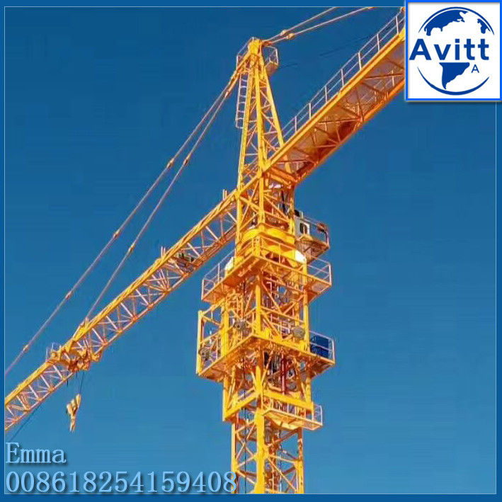 TC5010 Mobile Tower Crane 50m Working Booom and Rail Travel Base Type