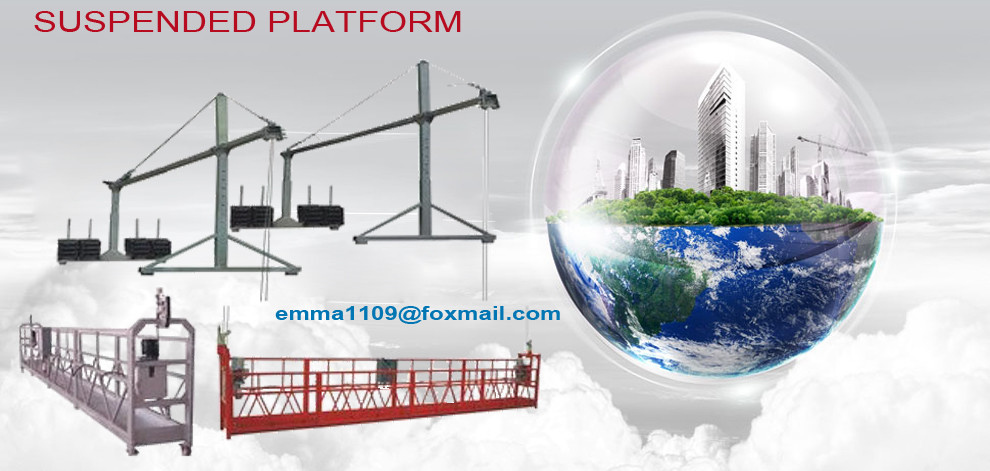 630kg Window Cleaning Cradle System Steel Hot Galvanized Aluminum ...