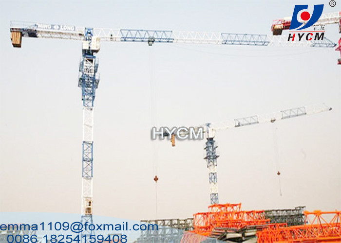 10tons PT6020 Less Head Tower Cranes 50m To 180m Height Buildings