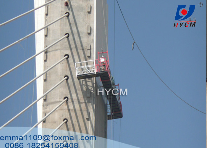 Zlp800 Galvanized Gondola with Concrete Counterweight Suspension Floor Lift
