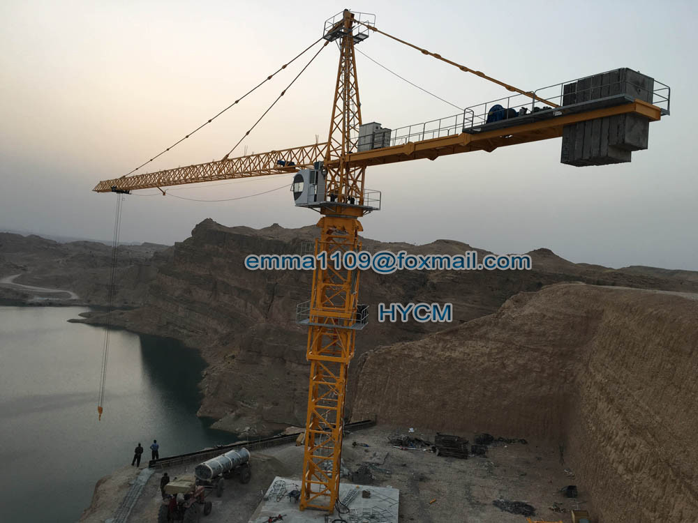 TC7030 Power Cable Tower Crane For High Rise Building Construction Project