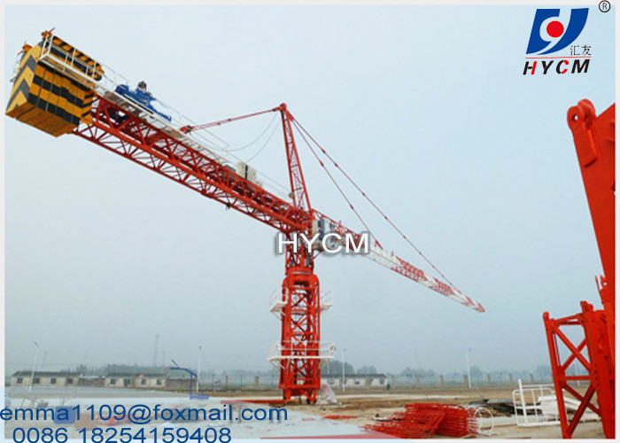 25Tons TC7550 Topkit Tower Cranes 70+ Meter Jib 140m H 6 meter Mast