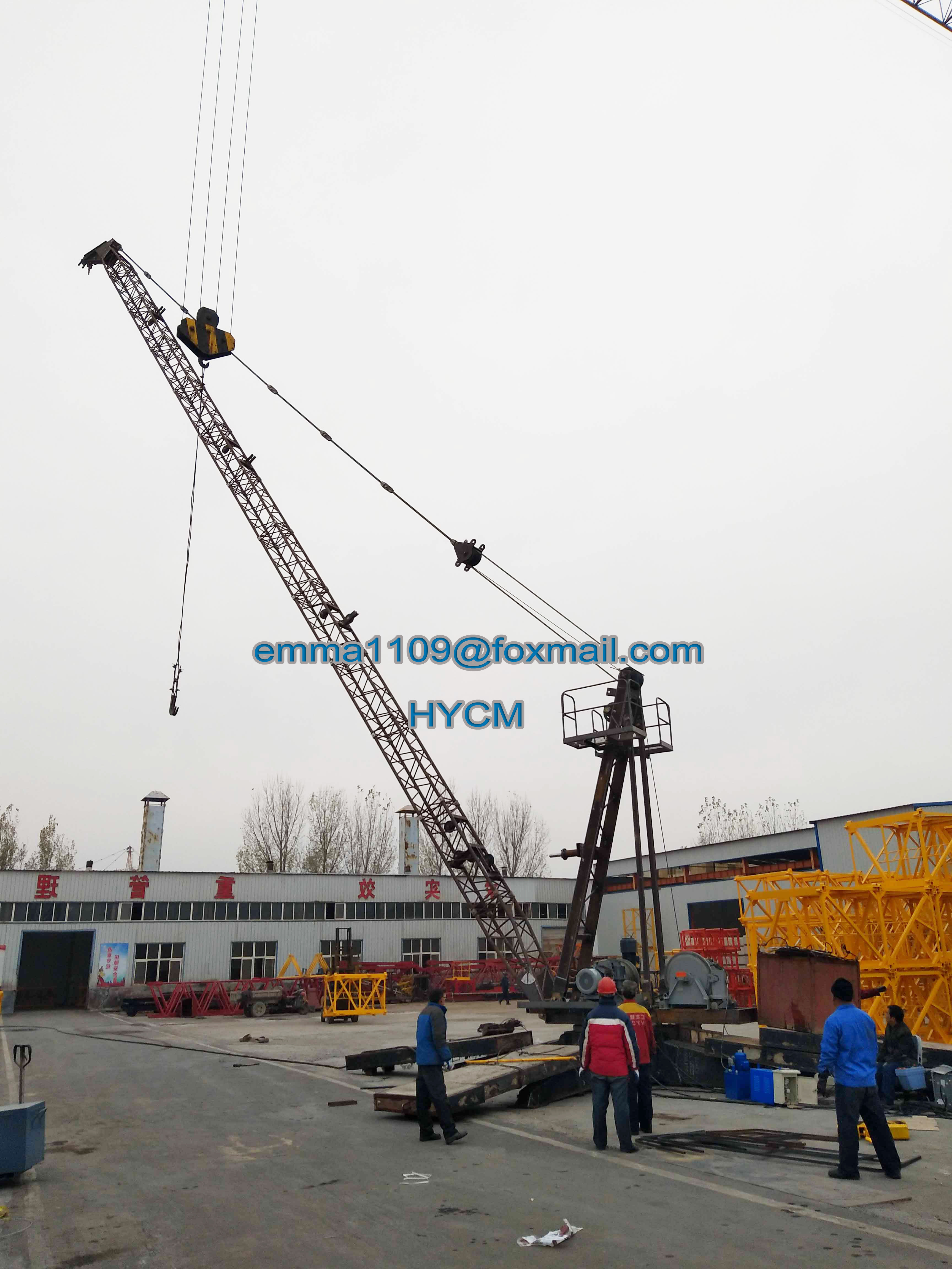 4000kg Load Secondary Derrick Crane 30m Boom 1.5tons Front Load