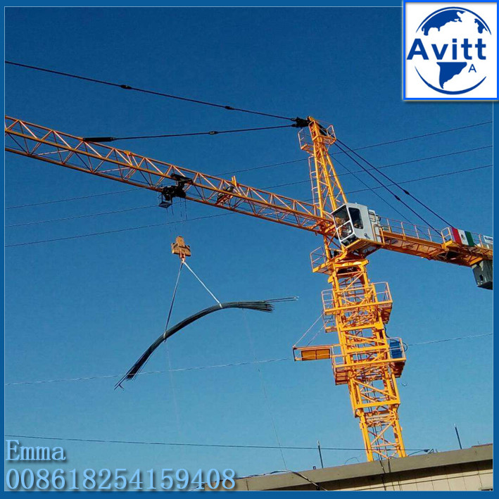 TC5013 5 Tons Inner Tower Crane Self Climbing Type For Over 100m High ...