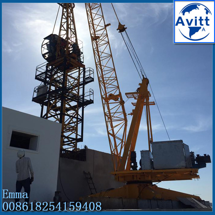10 t Derrick Crane 18 meters Range 150m Height Building Construction ...