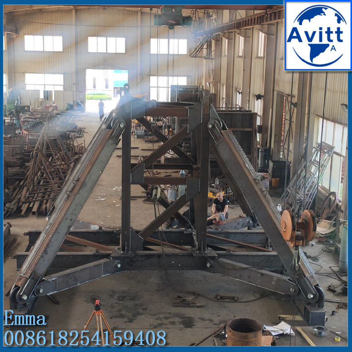 VB21 Potain Chassis Foundation Frame Tower Crane Spare Part With L68 Mast