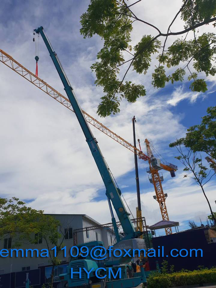 TC6513 Topkit Tower Crane With An Arrow Of 65m Height Of 45 M Lift Of 8Tons